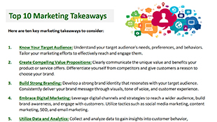 Top 10 Marketing Takeaways - IBA