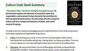 Culture Code Book Summary - IBA